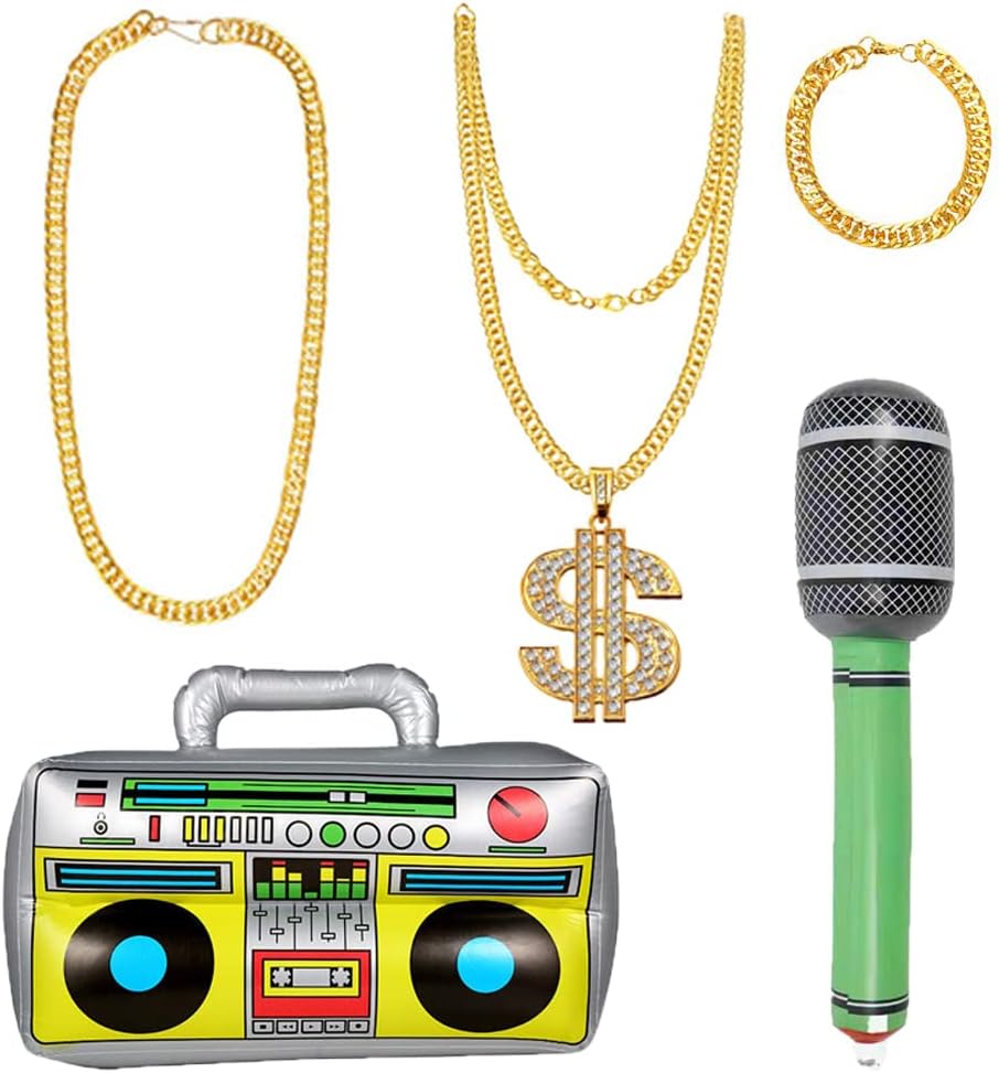 5 Pieces 80s90s Hip Hop Costume Kit Cool Rapper Philippines | Ubuy