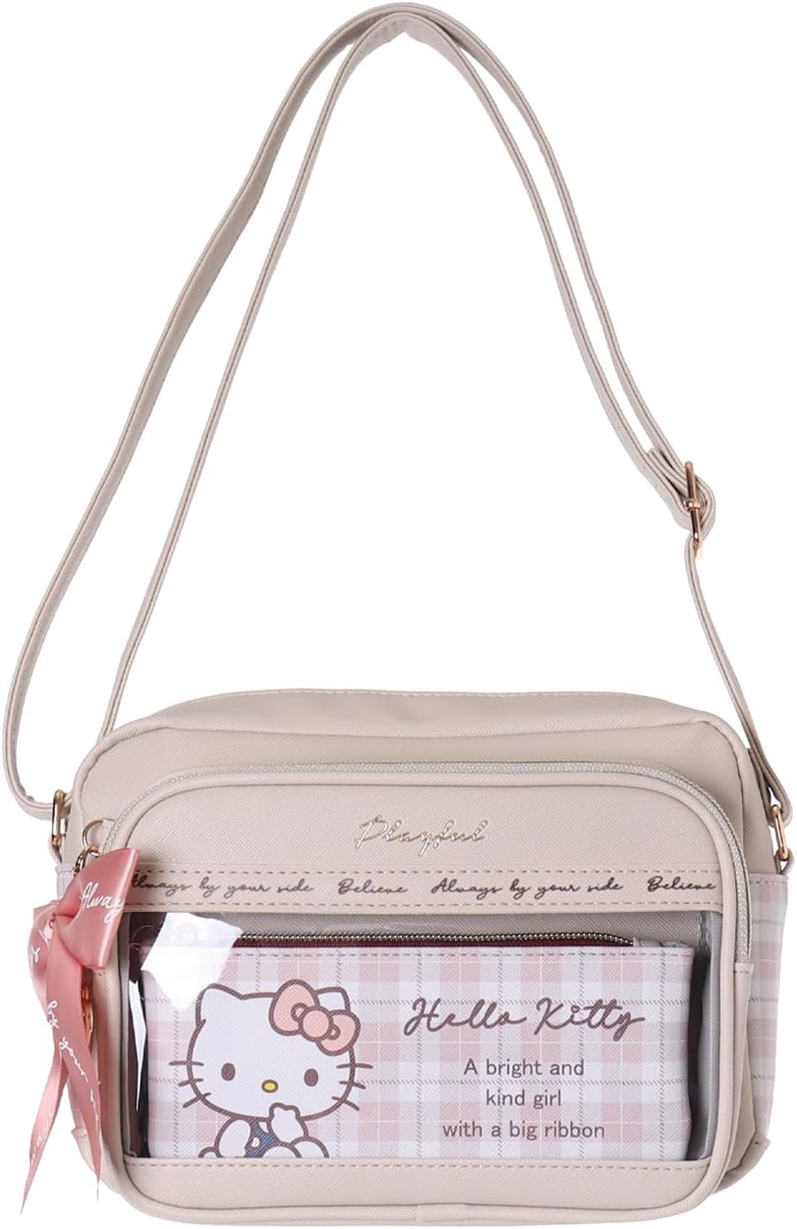 Amazon | [アクシズ] サンリオ 合皮 ショルダー ポシェット ポーチ付 (キティ) | AXCIS(アクシズ) | ショルダーバッグ・ポシェット