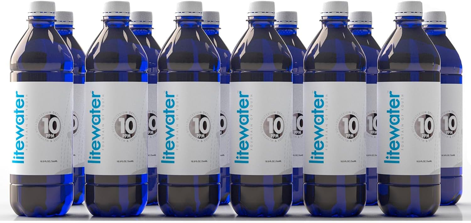 Amazon.com: Litewater 10 ppm Deuterium Depleted Water (DDW) - Bottled ...