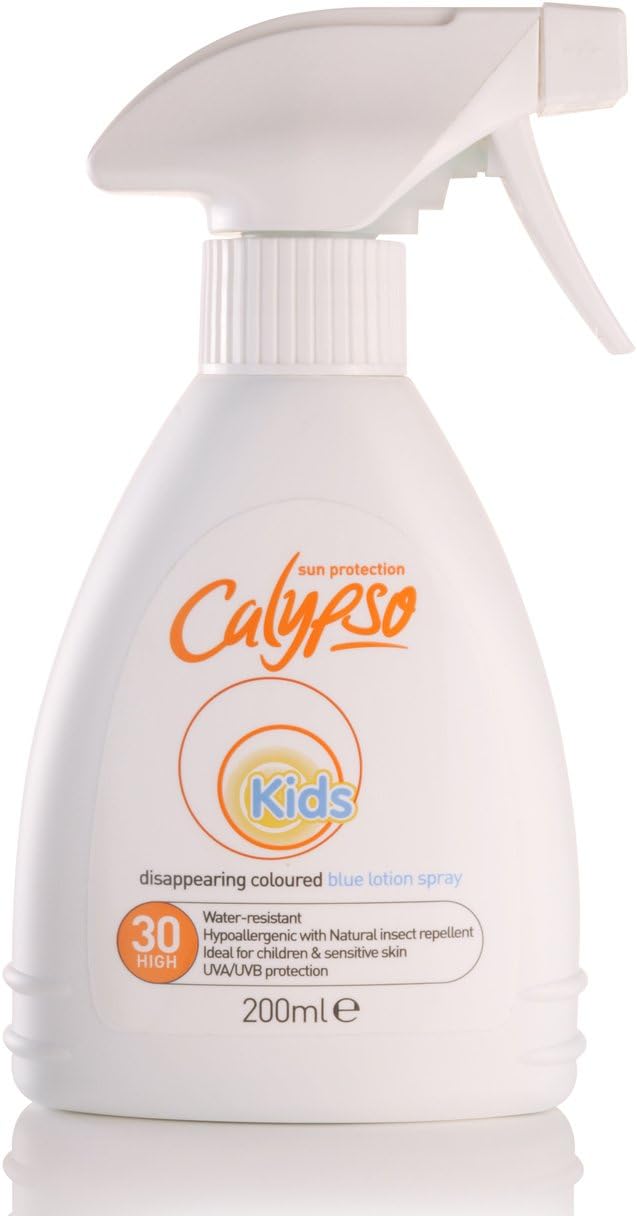 Calypso Colour Spray Sun Screen Blue (200ml) : Amazon.co.uk: Beauty