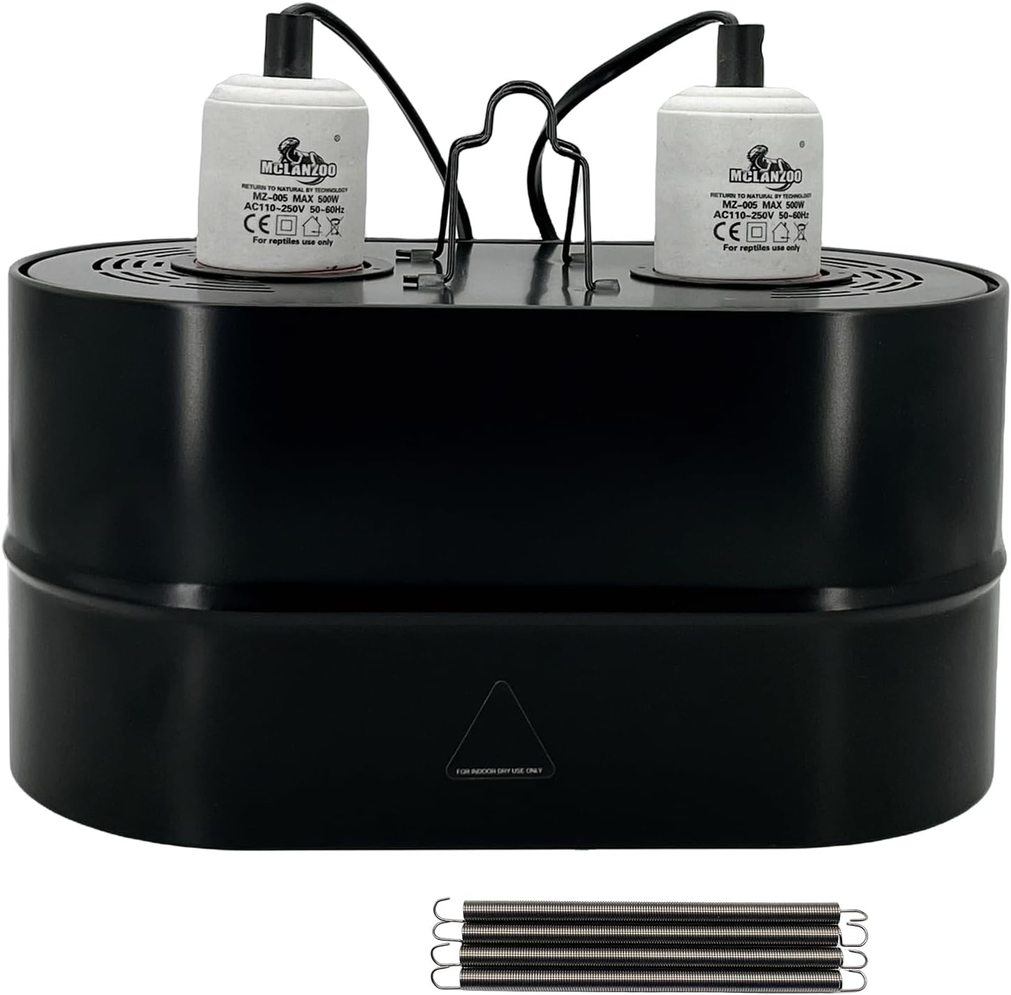 Amazon.com: MCLANZOO Dual Reptile Light Fixture Deep Dome,Max 150W,UV ...