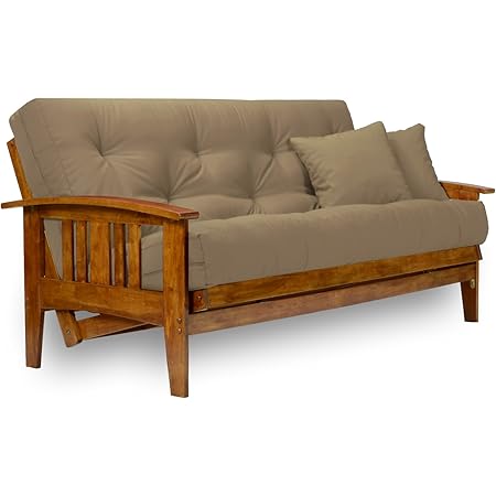 Amazon.com: Stanford Futon Set - Full Size Futon Frame with Mattress ...