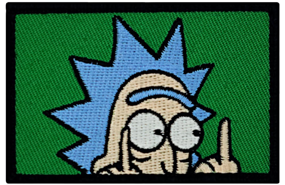 Amazon.com: Patch Force Rick Middle Finger Morale Patch - 3 x 2 Inch ...