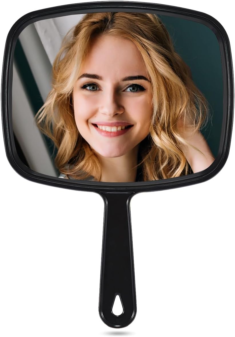 Amazon.com: PROTECLE Large Hand Mirror, Salon Barber Hairdressing ...