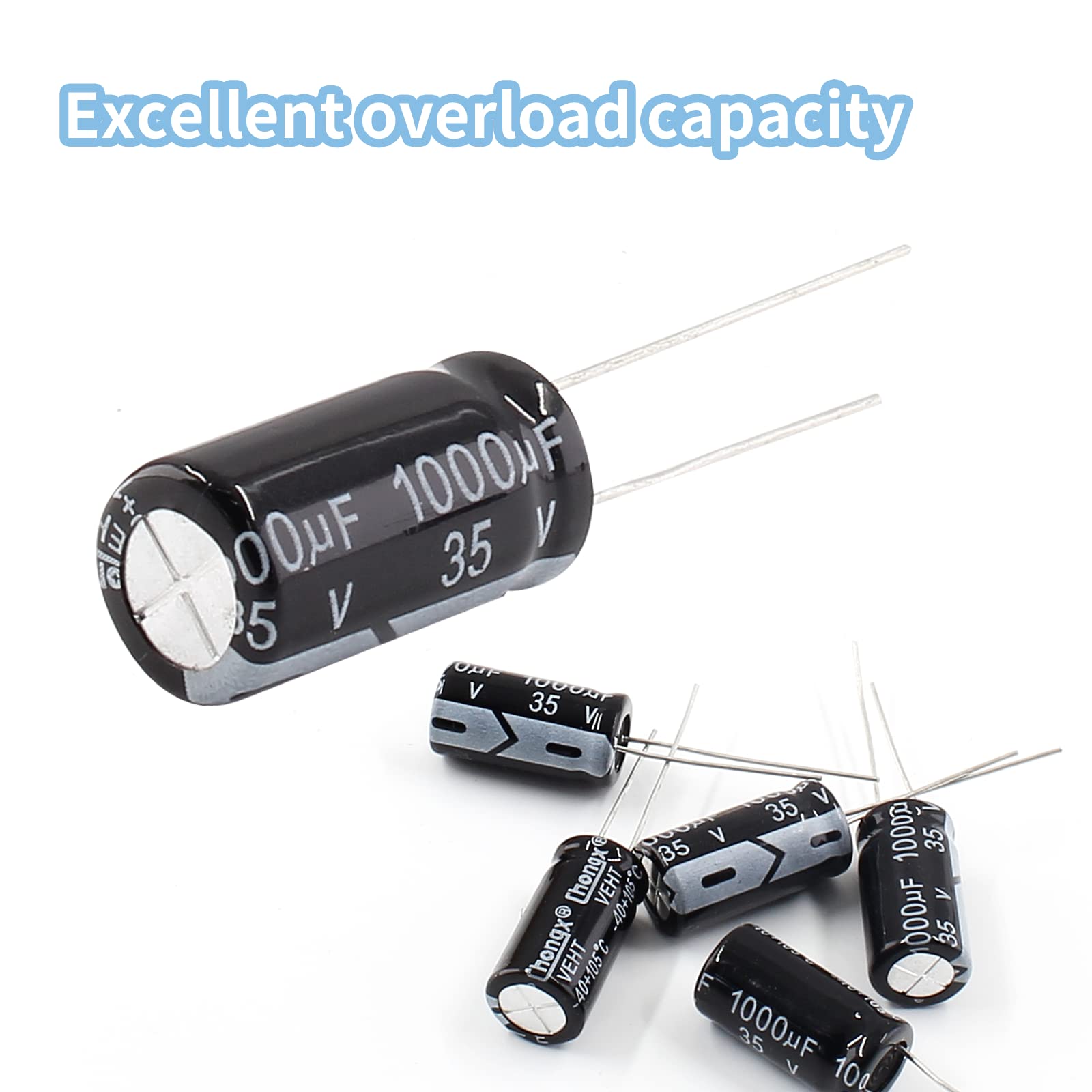 Snapklik.com : Cionyce 5 PC 35v 1000uf Capacitor, Aluminum Radial ...