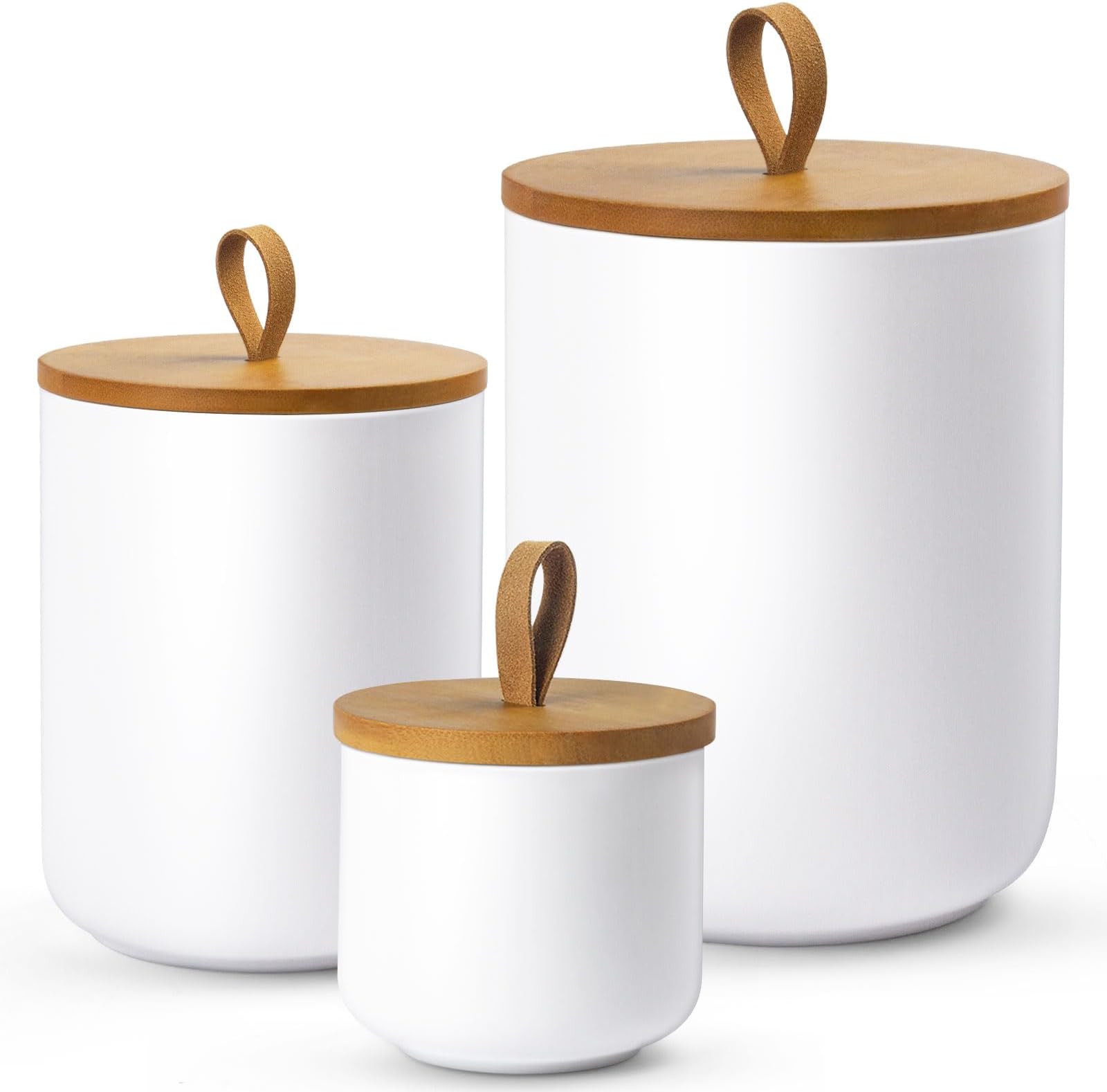 Amazon.com: Ceramic Canisters Sets for Kitchen, Airtight Canister with ...