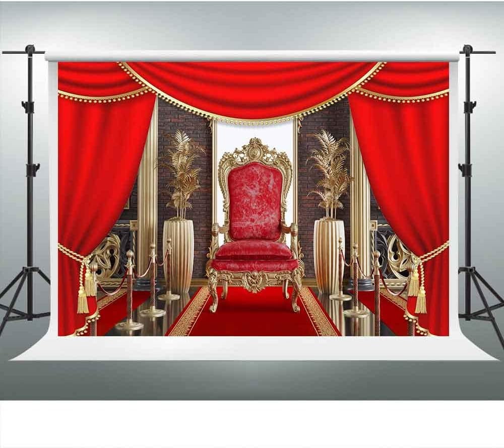 Amazon.com : VIDMOT Royal Chair Backdrop 7x5ft King Throne Background ...