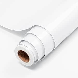 JAVIGA White-Matte Permanent Vinyl for Festival Decorations, 12" x 6FT ...