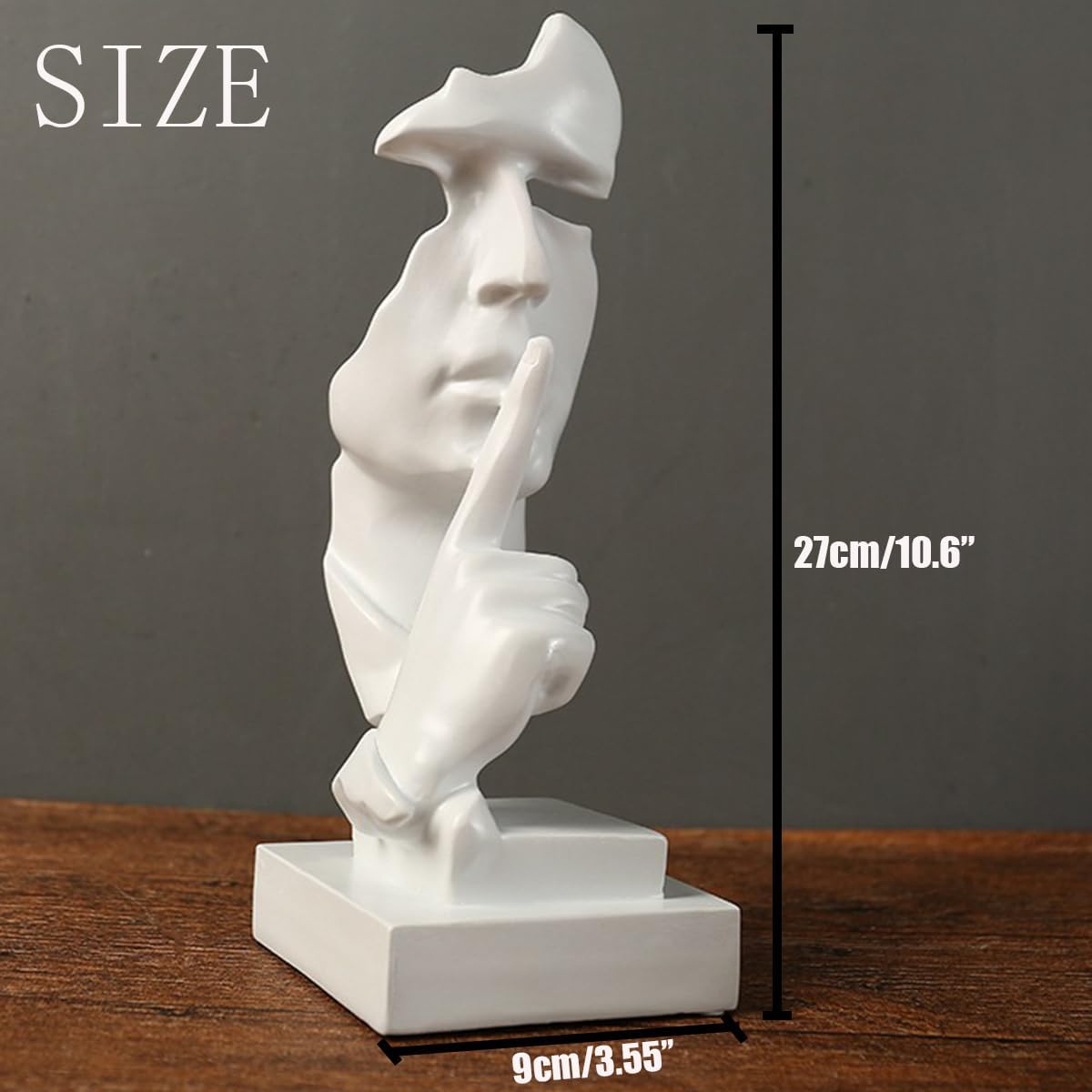 Yahu Lando Adornos de estatua de pensador, figura de arte abstracto de ...