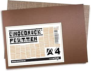 Linoldruck und Linolschnitt-Platte vom ZEICHEN-CENTER EBELING - DIN A4 ...