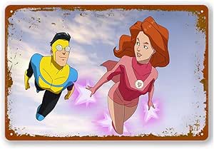 Amazon.com: Invincible Metal Tin Sign Vintage Aluminum Sign Rustic Wall ...