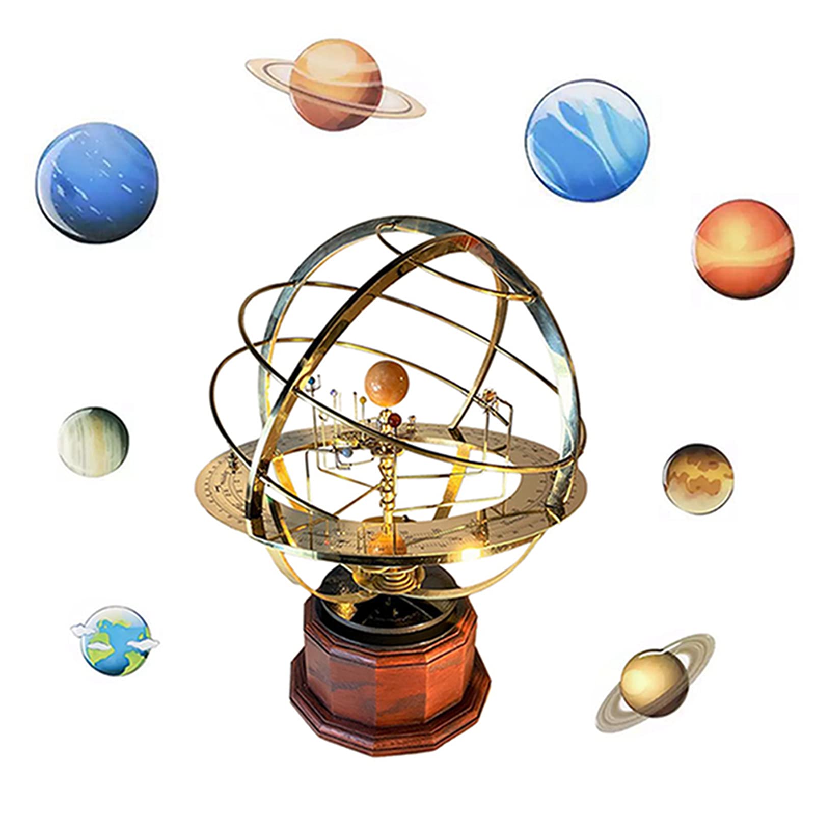 Buy Grand Orrery Model of The Solar System, Tower Orrery 3D Model from ...