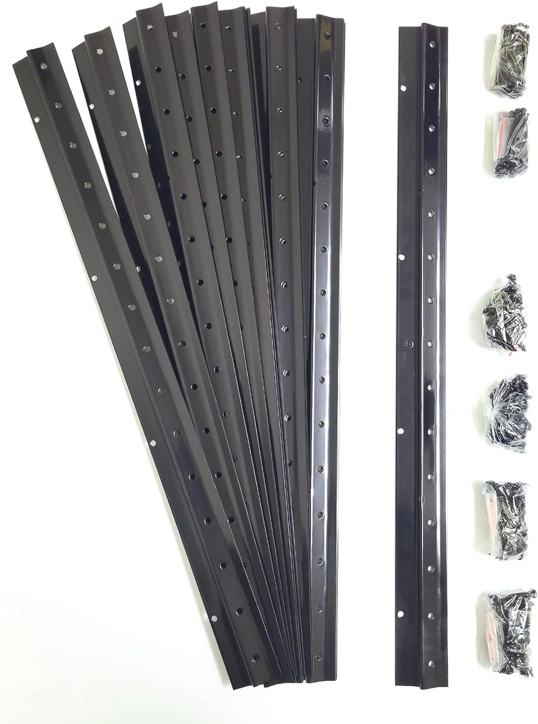 Pylex 12117, 32 Sq Ft Deck Track Kit – Black, Building Materials ...