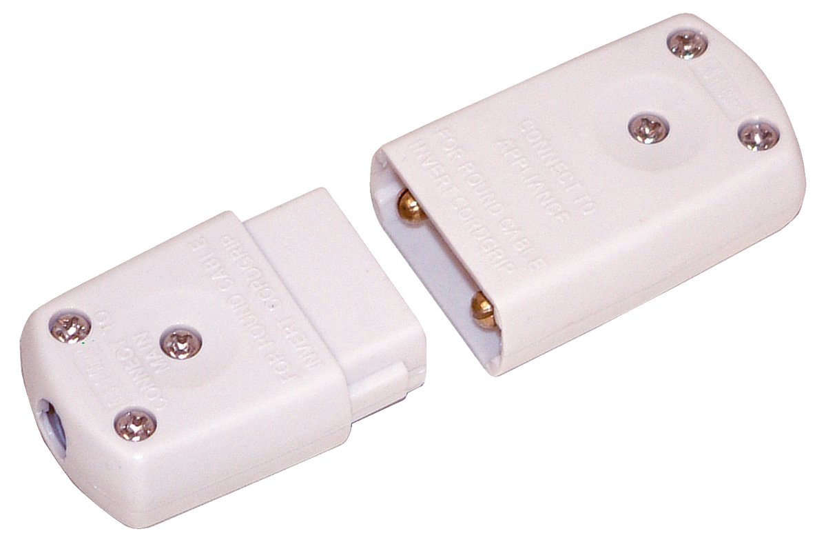 2 Pin In-line Connector, White : Amazon.co.uk: Everything Else