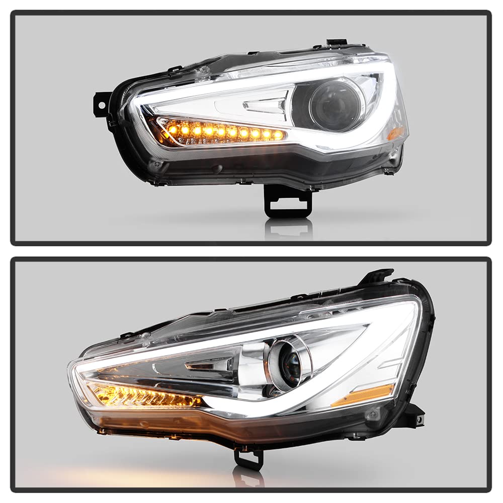 Snapklik.com : For 2008-2017 Mitsubishi Lancer Halogen Type Chrome LED ...