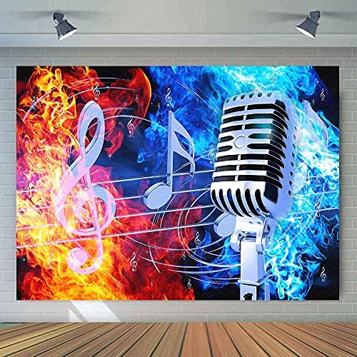 Amazon.com : LYLYCTY 7x5ft Music Theme Backdrop Piano Black and White ...
