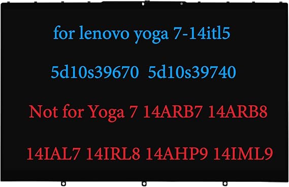 Amazon.com: 14" Replacement for Lenovo Yoga 7-14 7-14ITL5 7-14ACN6 7i ...