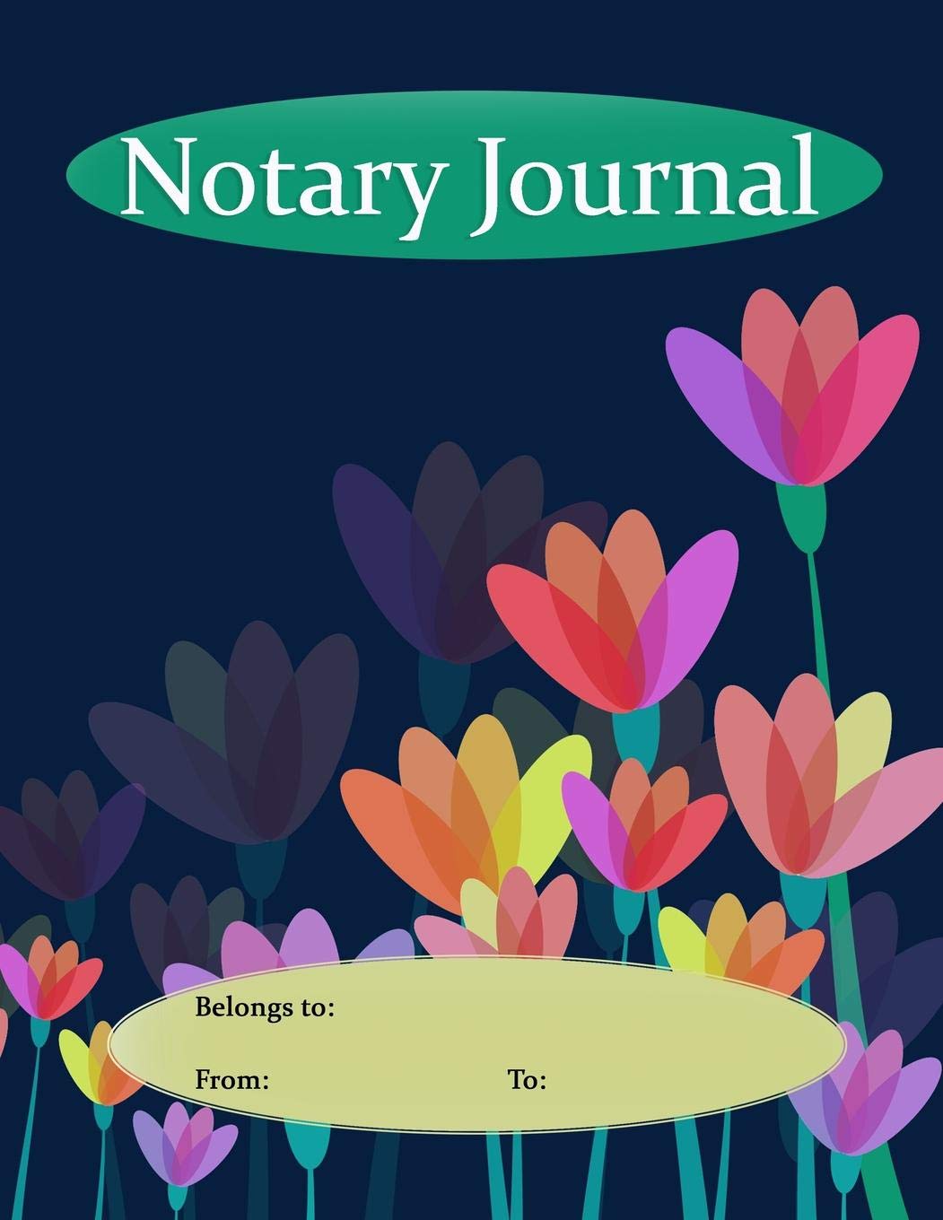Notary Journal: A Cute Notary Public Logbook With Large Writing Areas ...