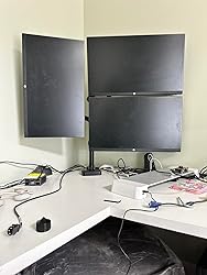 Amazon.com: MOUNT PRO Triple Monitor Mount for Max 32" Computer Screen ...