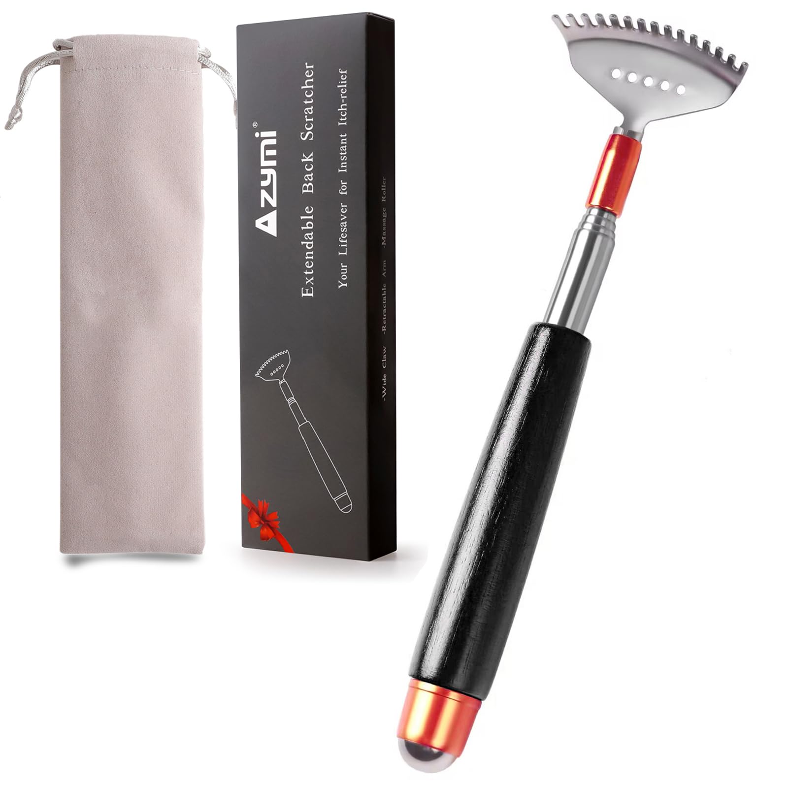 Snapklik.com : Back Scratcher, Portable Body Scratcher Extendable Heavy ...