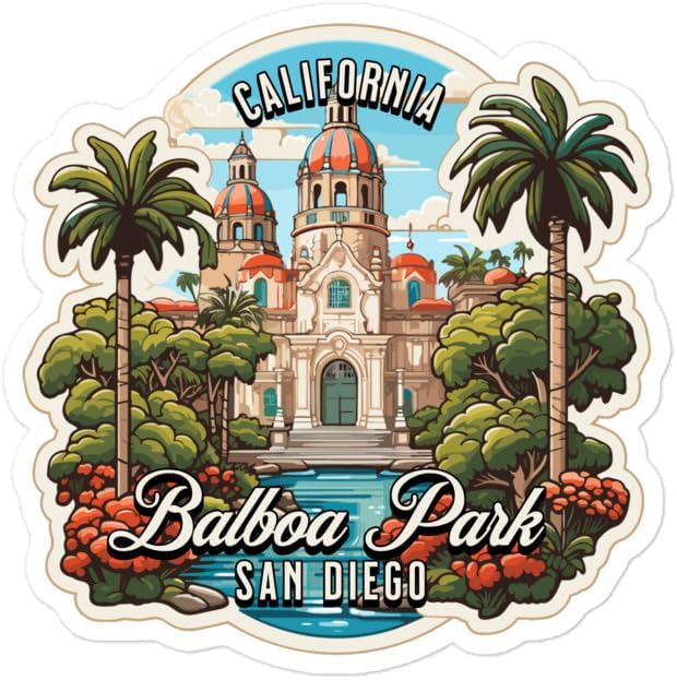 Amazon.com: Balboa Park San Diego California Sticker Travel ...