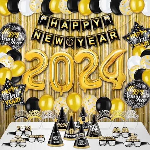 Amazon.com: New Years Eve Party Supplies 2024, Happy New Year Party ...