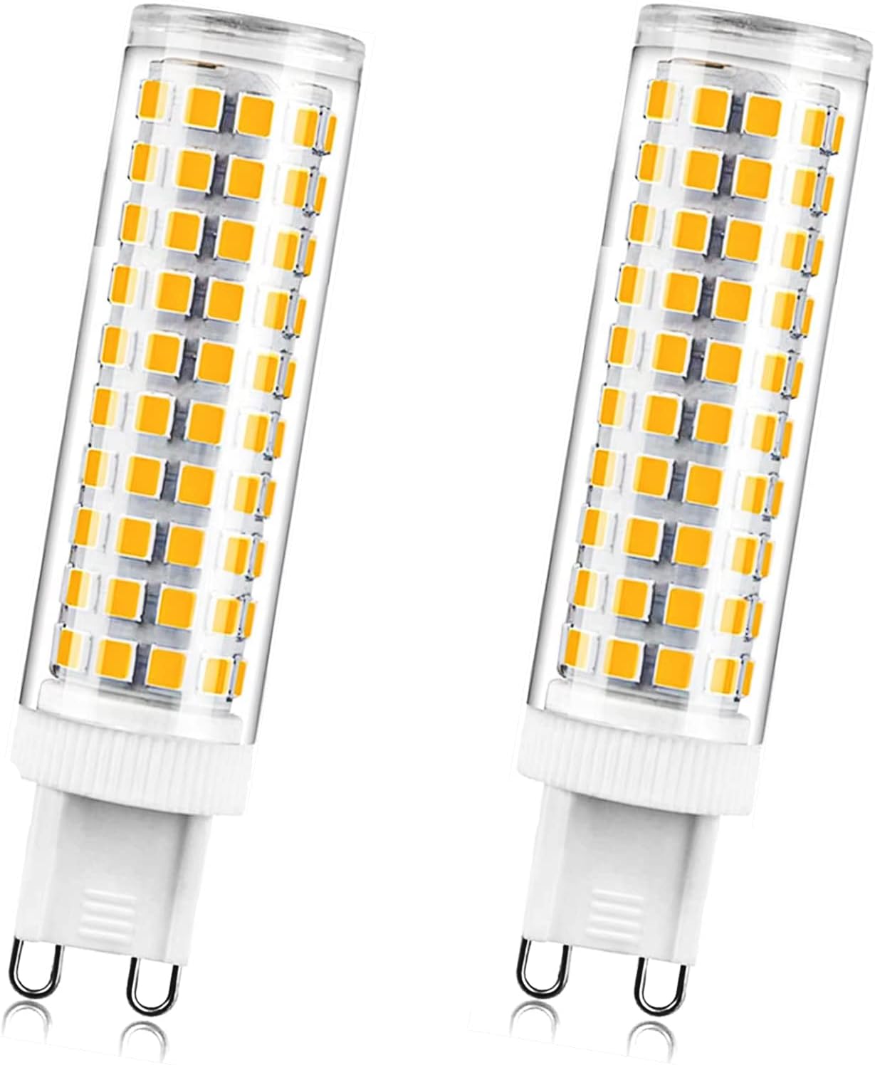 G9 12W LED Light Bulbs, 100-120W Halogen Bulb Equivalent, Dimmable Warm ...