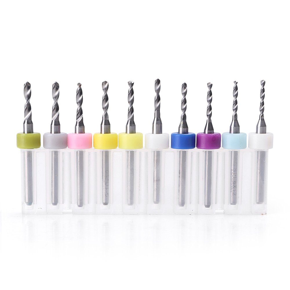 Mallofusa 10Pcs 1.5mm-2.4mm PCB Micro Drill Bits Kit Print Circuit ...