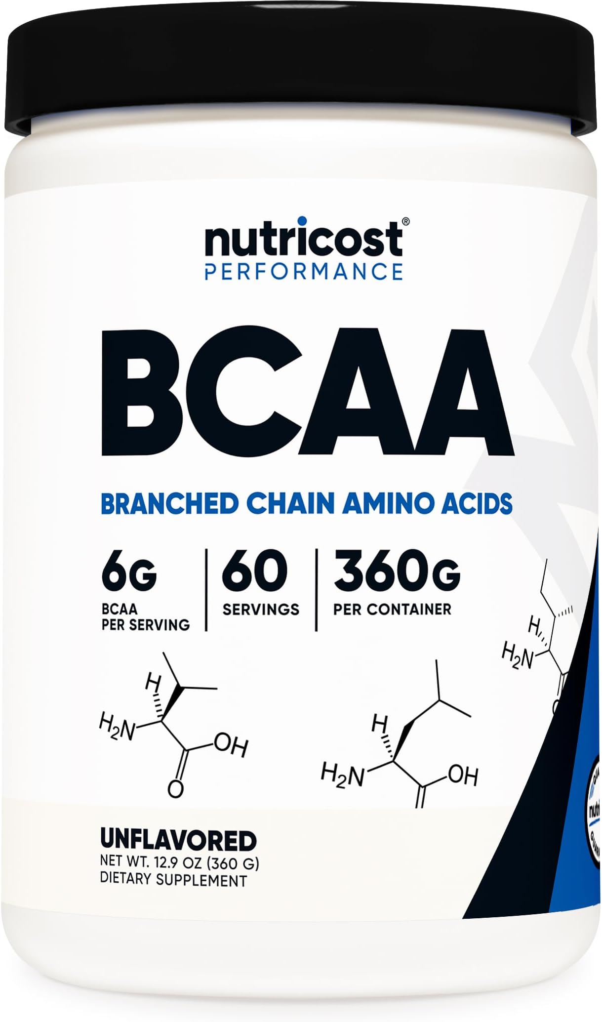 Amazon.com: Nutricost BCAA Powder 2:1:1 (Unflavored, 60 Servings ...