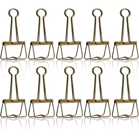 Amazon.com : NXG 12 Pack Medium Metal Wire Binder Clips, Office ...