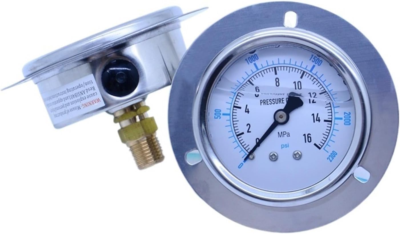 Amazon.com: CekoCk air Pressure Gauge Manometer Pressure Gauge Fuel Air ...