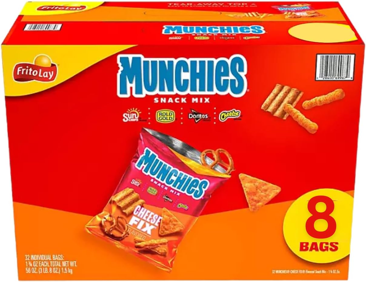 Amazon.com: Frito Lay's Munchies Snack Mix Munchies Cheese Fix, 1.75 Oz ...