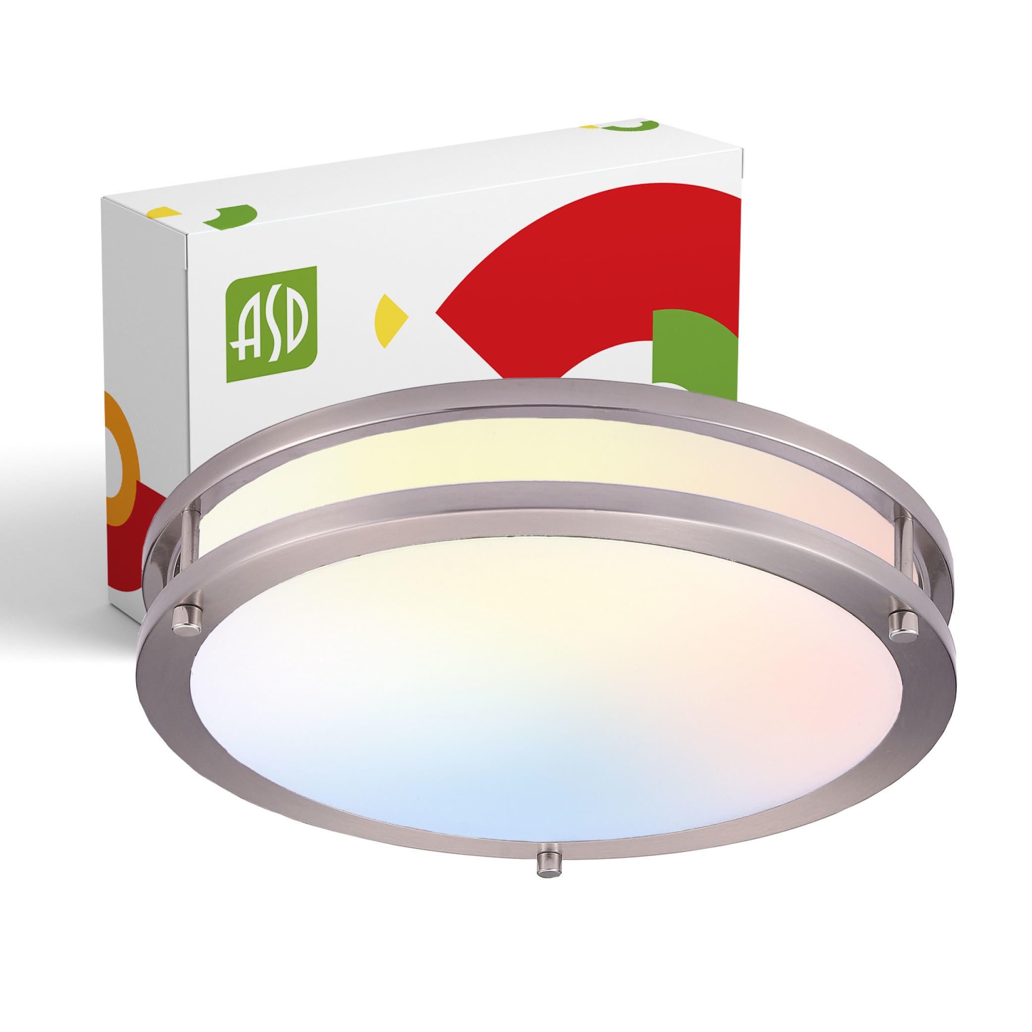 ASD LED 10 Inch Round Flush Mount Light Fixture | 16W 1050LM 3000K ...