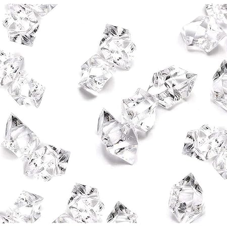 Amazon.com: 350 Pieces Acrylic Clear Ice Rock Gems for Vase Fillers ...