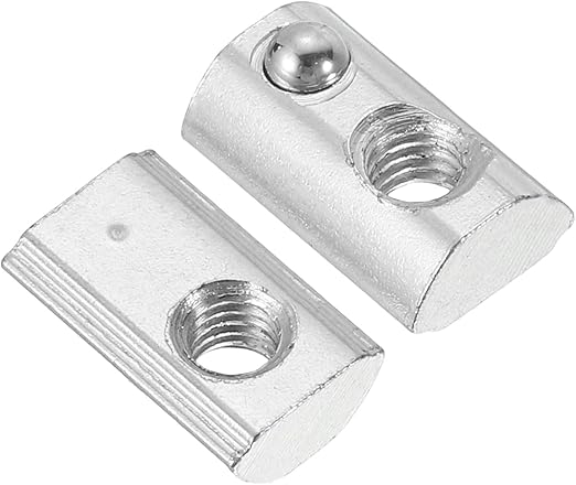 TA-VIGOR 25Pcs M4 Roll-in Spring T Nuts, Carbon Steel T-Slot Nuts for ...
