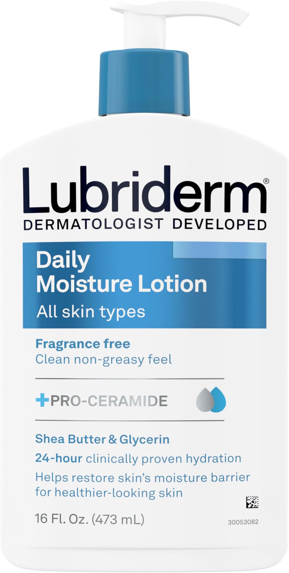 Amazon.com : Lubriderm Daily Moisture Lotion + Pro-Ceramide with Shea ...