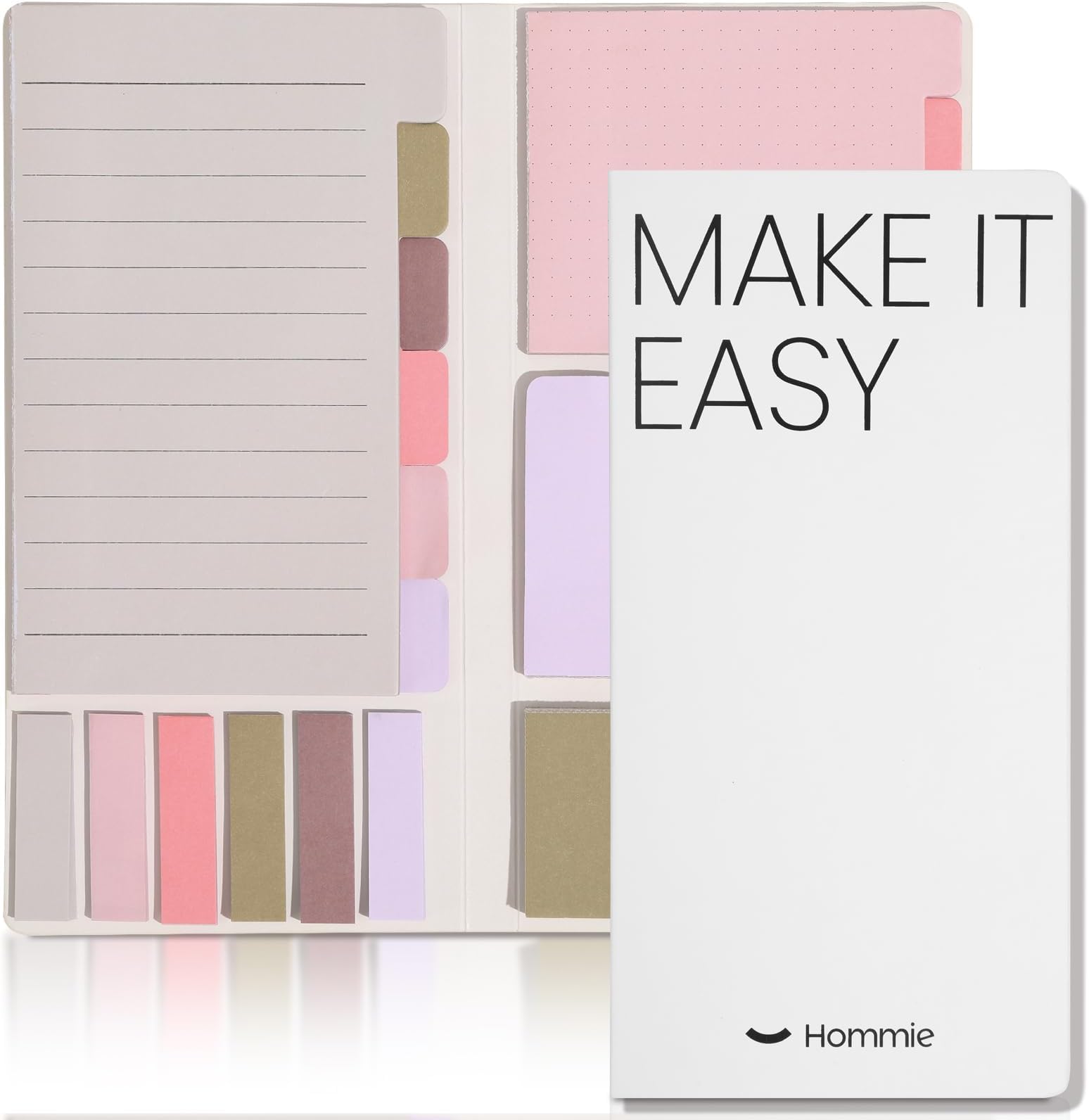 Amazon.com : Hommie Sticky Notes Set, Divider Sticky Notes 410 Packs ...