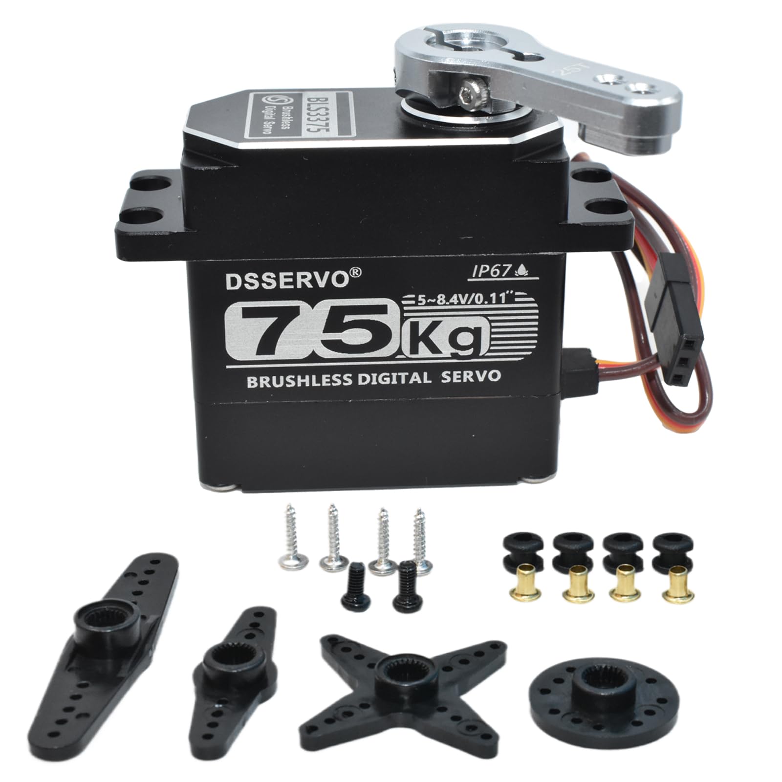 Snapklik.com : 75KG Brushless Servo IP67 Underwater Waterproofing High ...