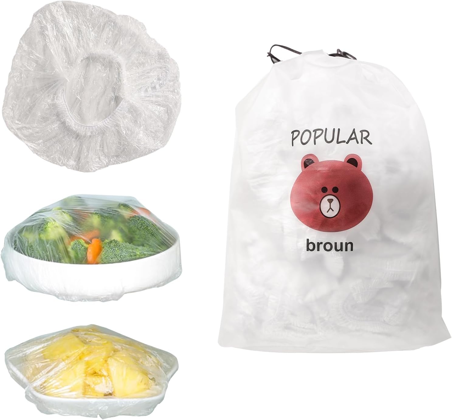 Amazon.com: MKHS Fresh Keeping Bags - 300pcs Reusable Elastic Food ...