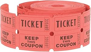 Amazon.com: Double Roll of Raffle Tickets, 500ct (Colors May Vary ...