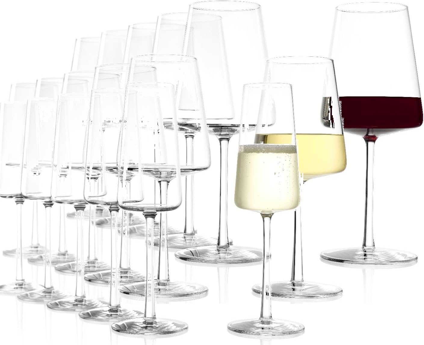 Stölzle Lausitz Eisernhardt: 12-tlg Glas-Set Power mit 6 Rotweingläser ...