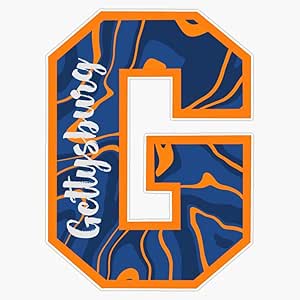 Amazon.com: Swirled Cursive Gettysburg G Bumper Sticker Vinyl Decal 5 ...