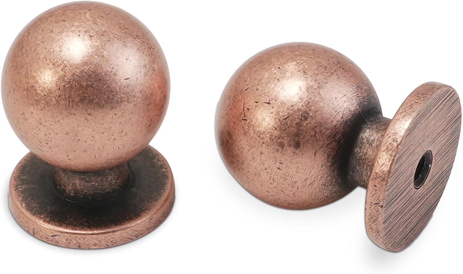 BUKOBYHE 10 Pack Antique Copper Cabinet Knobs Vintage Drawer Knobs ...