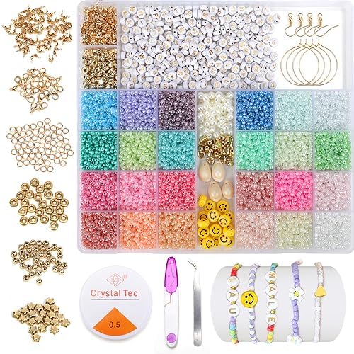 Perlen Für Armbänder, 18000 Pcs Perlen 3mm, 24 Farben Mini Pearl ...