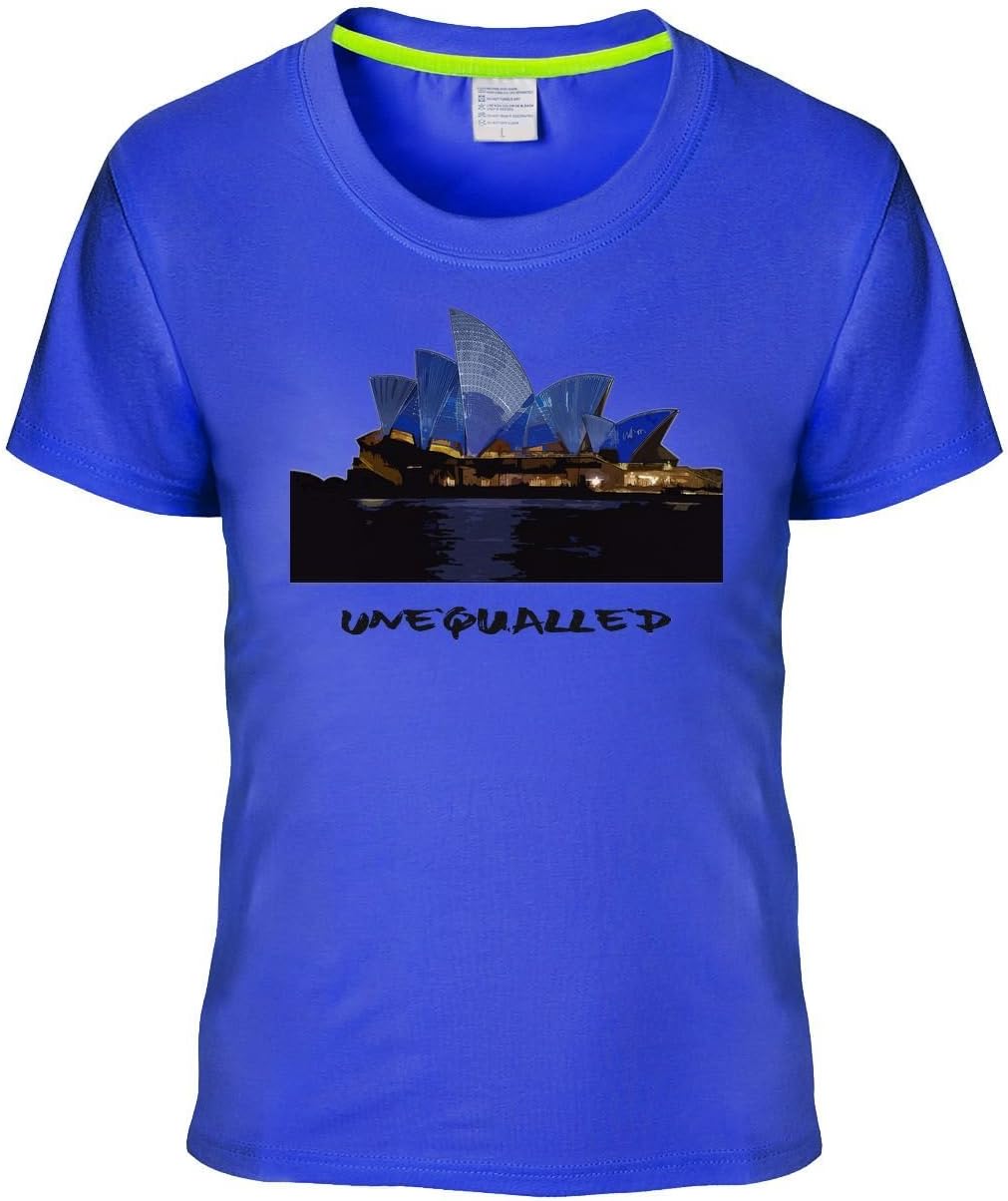 An Adj Sydney Opera House Oil Painting Opera Crew Neck Designed for T ...