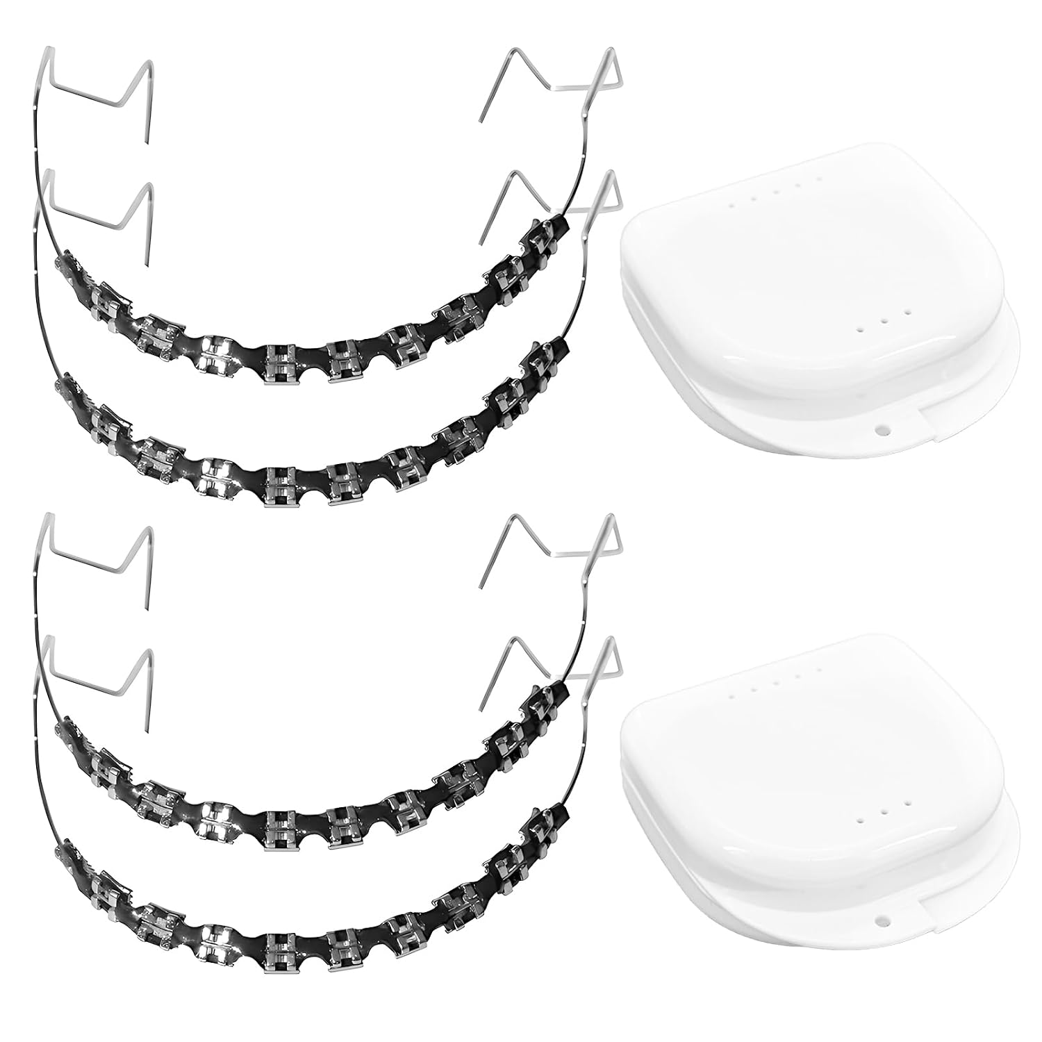 Amazon.com : Brackets Falsos Para Dientes Kit 2 Pack, Braces Kit with ...