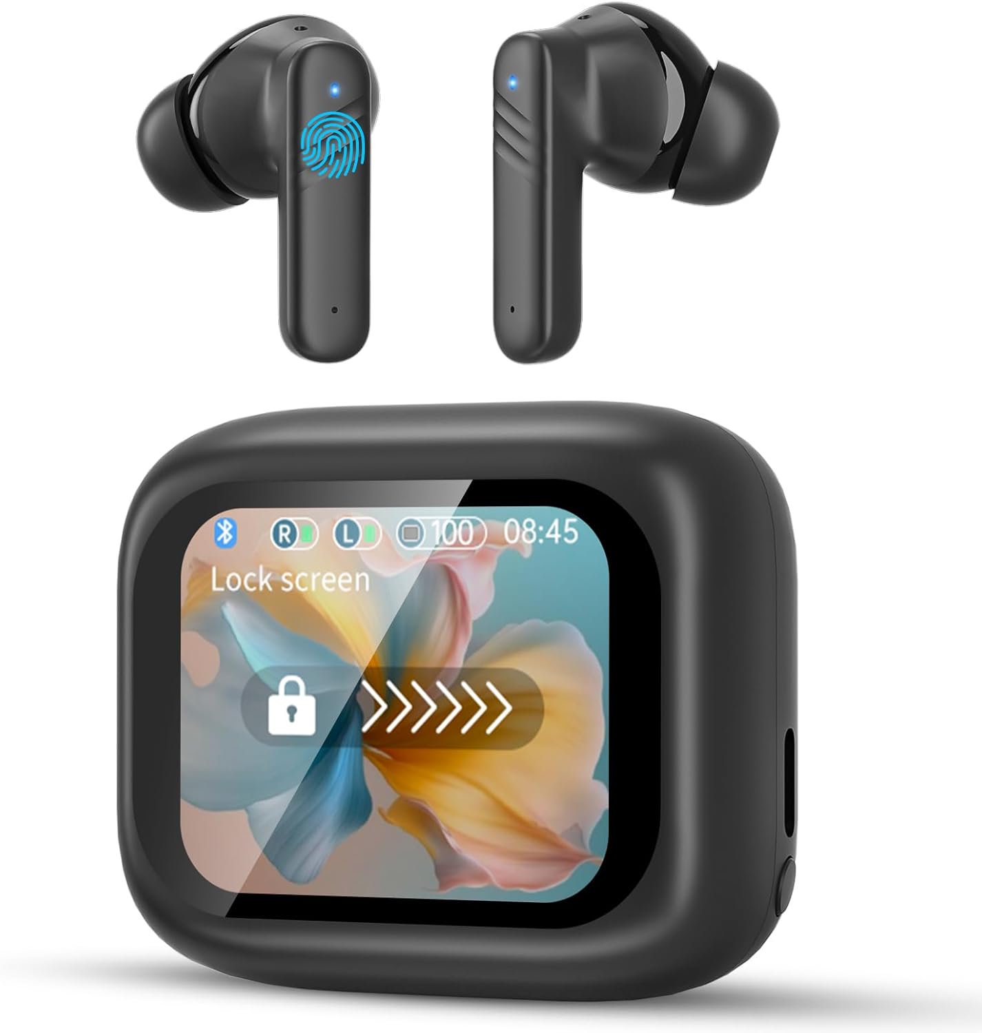 Wireless Earbuds, Smart Touch Screen Wireless Earphones Bluetooth 5.4 ...
