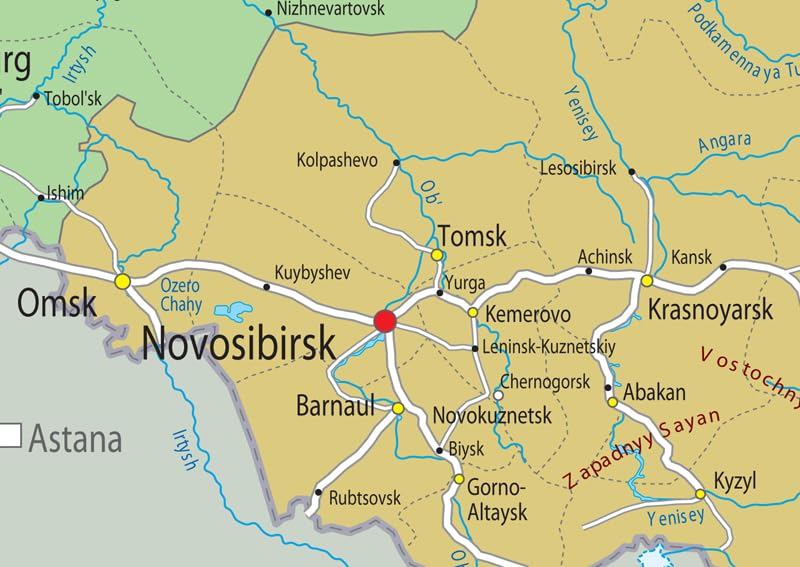 Mapa Político De Rusia