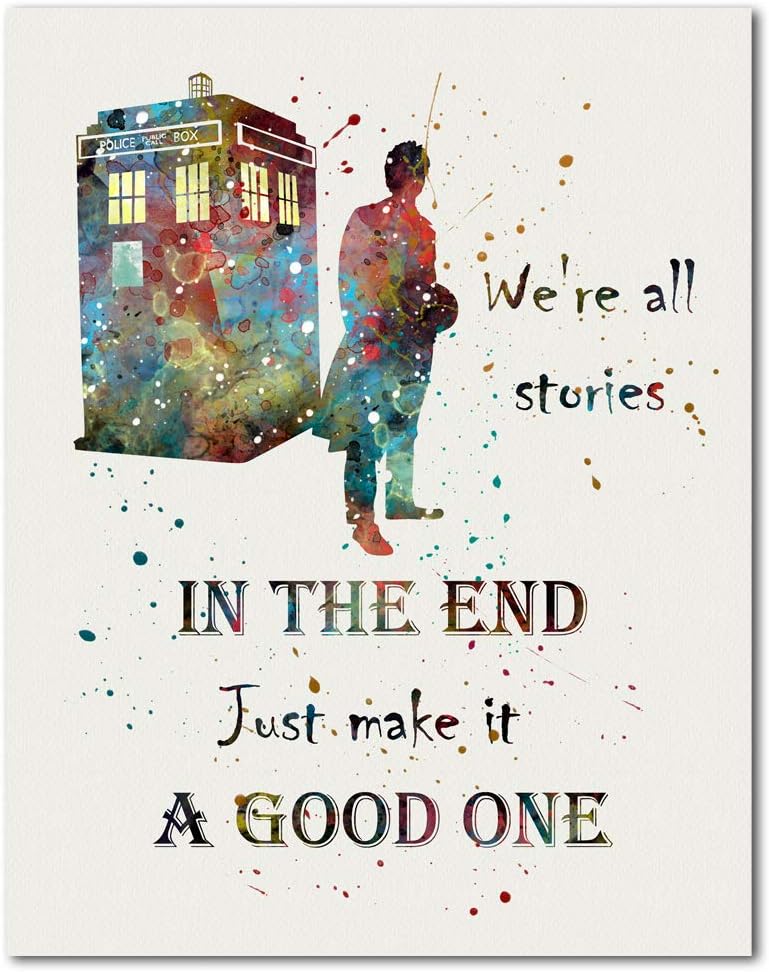 Amazon.com: Generic TARDIS Doctor Who Quote Art Print, 11 x 14 inches ...