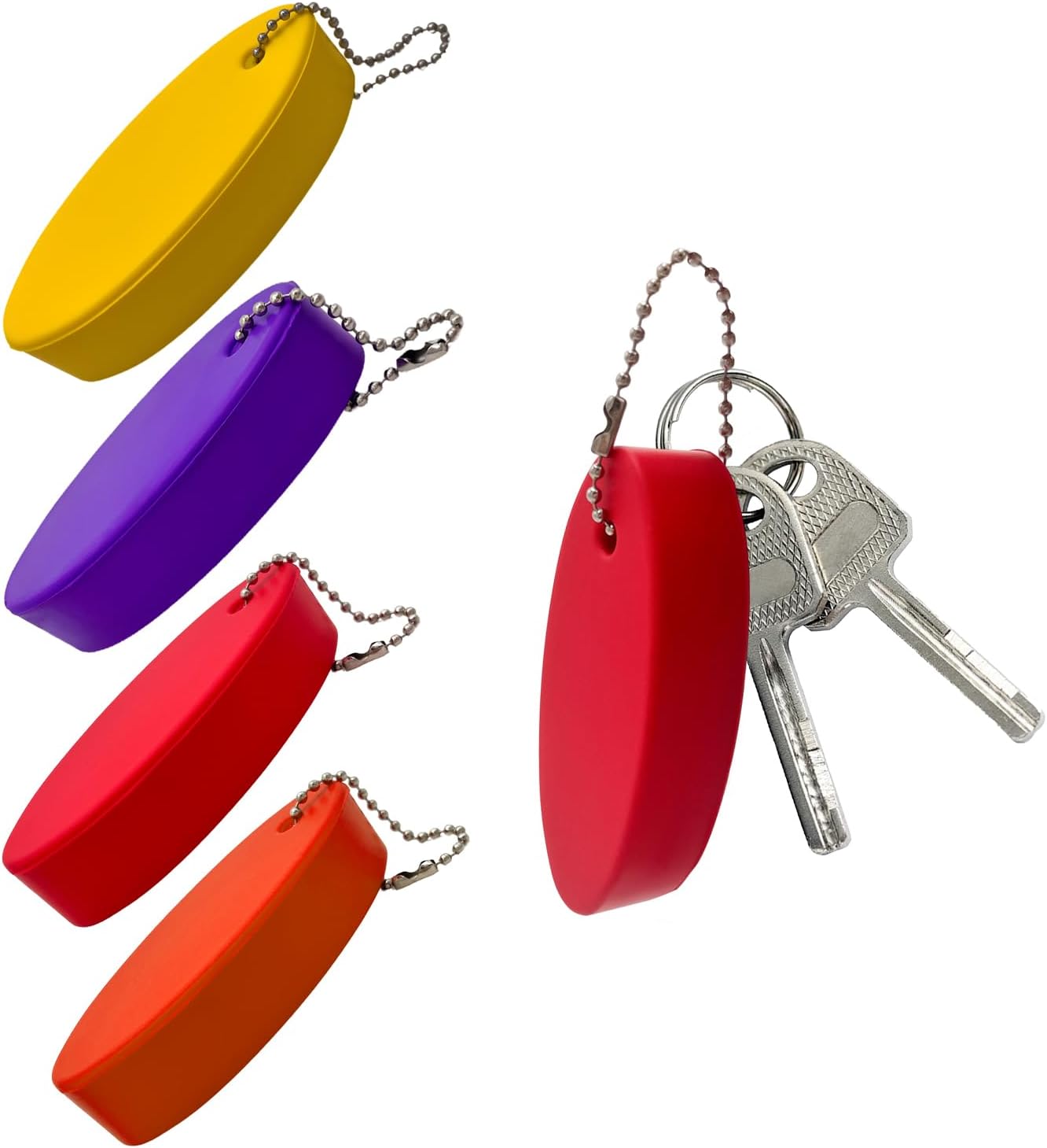 Amazon.com: Gasedin 4 PCS Floating Boating Key Chain, Foam Floating ...